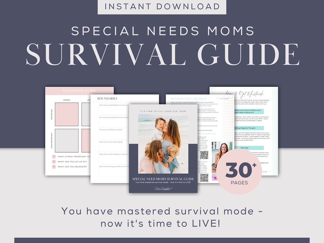 Special Needs Moms Survival Guide Thrive With Time Management & Self ...