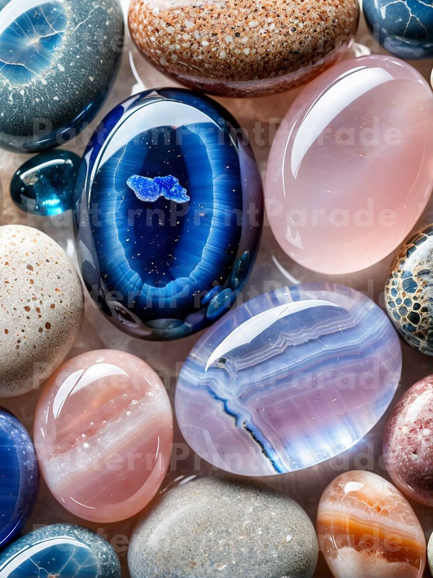 Pebbles Digital Scrapbook Printable Paper, Digital Paper, Stones, Rocks ...