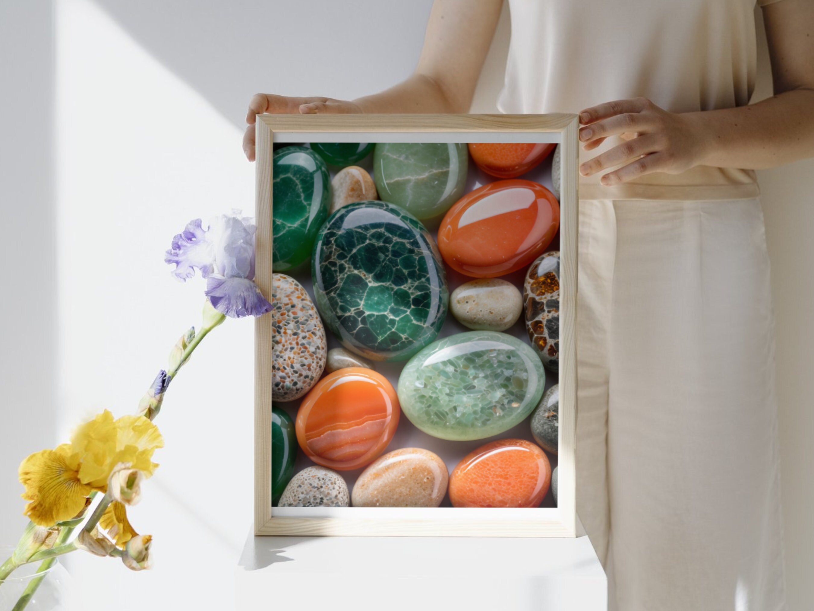 Pebbles Digital Scrapbook Printable Paper, Digital Paper, Stones, Rocks ...