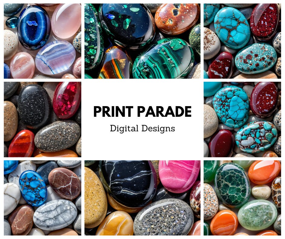 Pebbles Digital Scrapbook Printable Paper, Digital Paper, Stones, Rocks ...