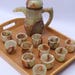 Hand Carved Onyx Tea Set, 12 Natural Agate Cups, Earthy Stone Decor - Etsy