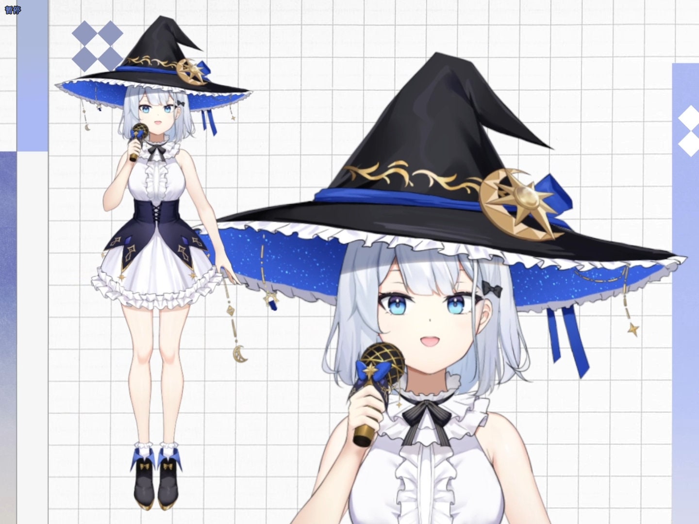 Girl Witch Live2d Vtuber Model: Fully Rigged, Ready to Use - Etsy