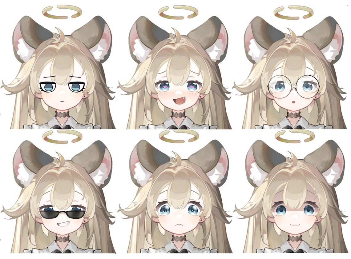 Live2d Vtuber Model for Commercial Use Premade Vtuber Model Live2d Model Fully Rigged Ready to ...