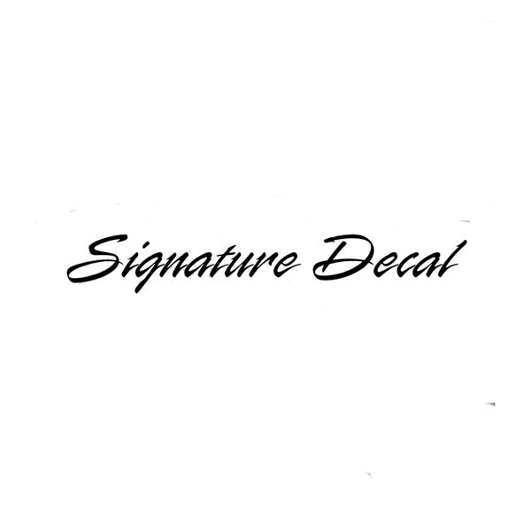 Signature Decal - Etsy
