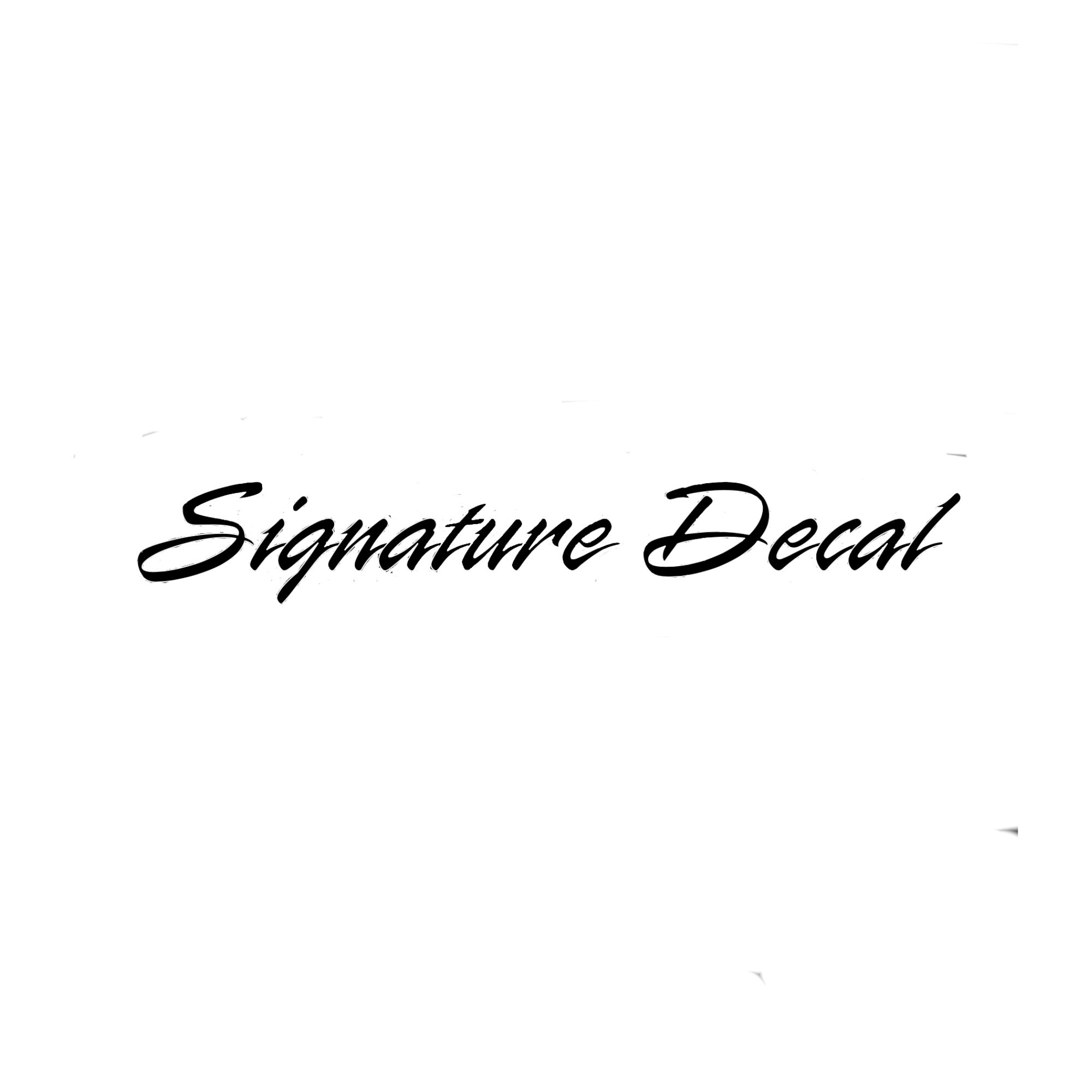 Custom Name Signature Decal - Etsy