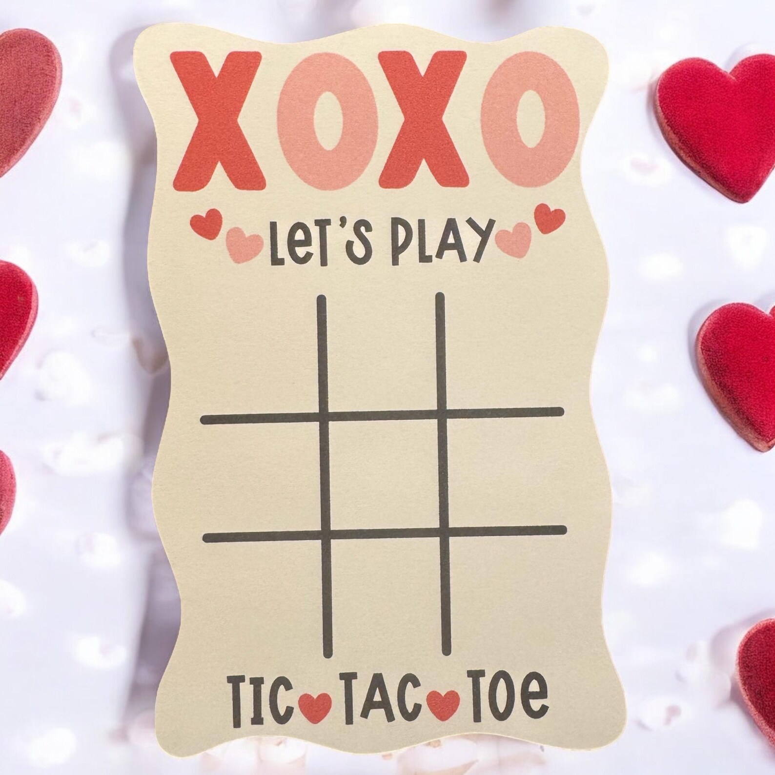 Elementary Classroom Student Tic Tac Toe Valentines (NO KISSES INCLUDED ...