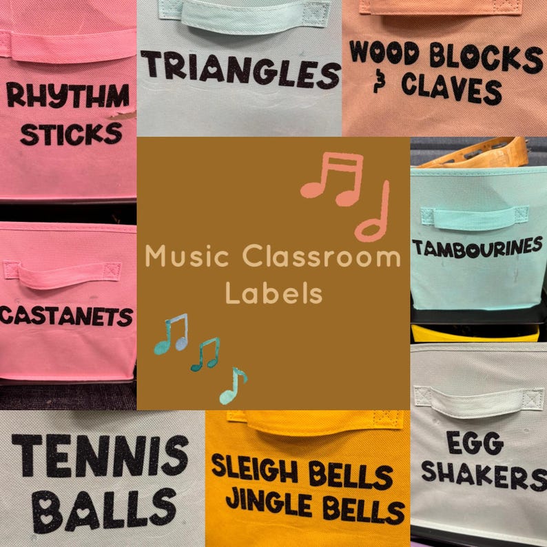 Music Classroom Labels - Etsy
