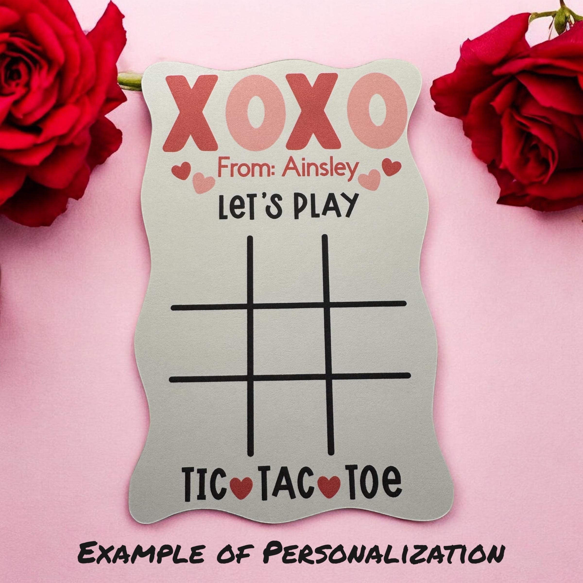 Elementary Classroom Student Tic Tac Toe Valentines (NO KISSES INCLUDED ...