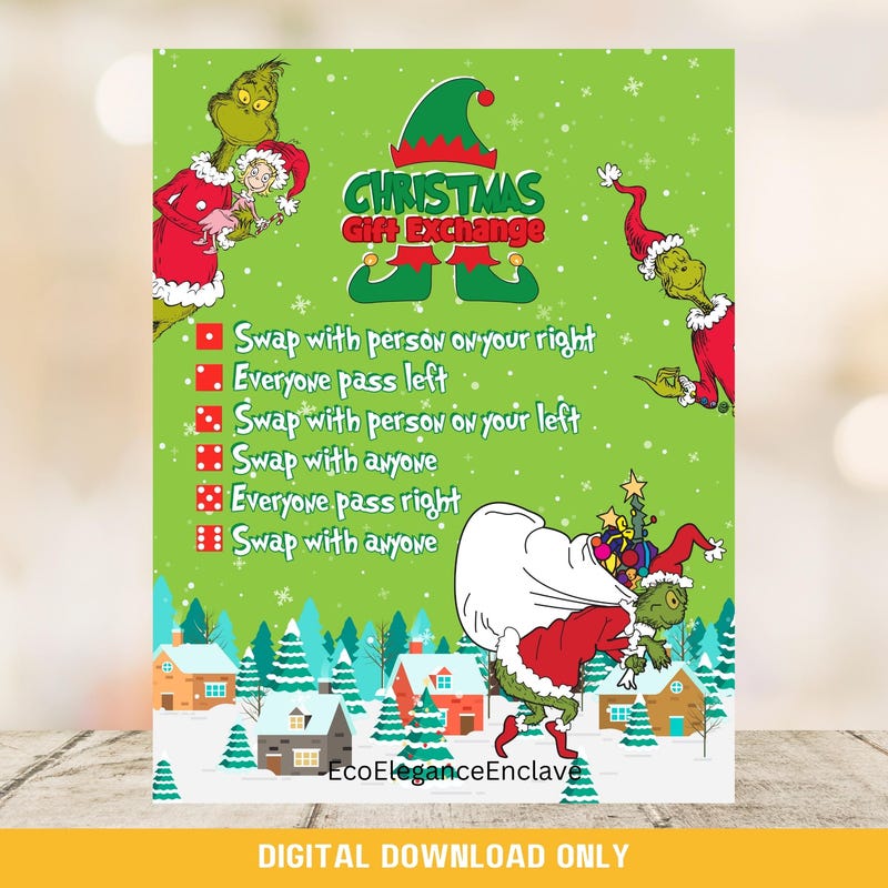 Grinch Scavenger Hunt - Etsy