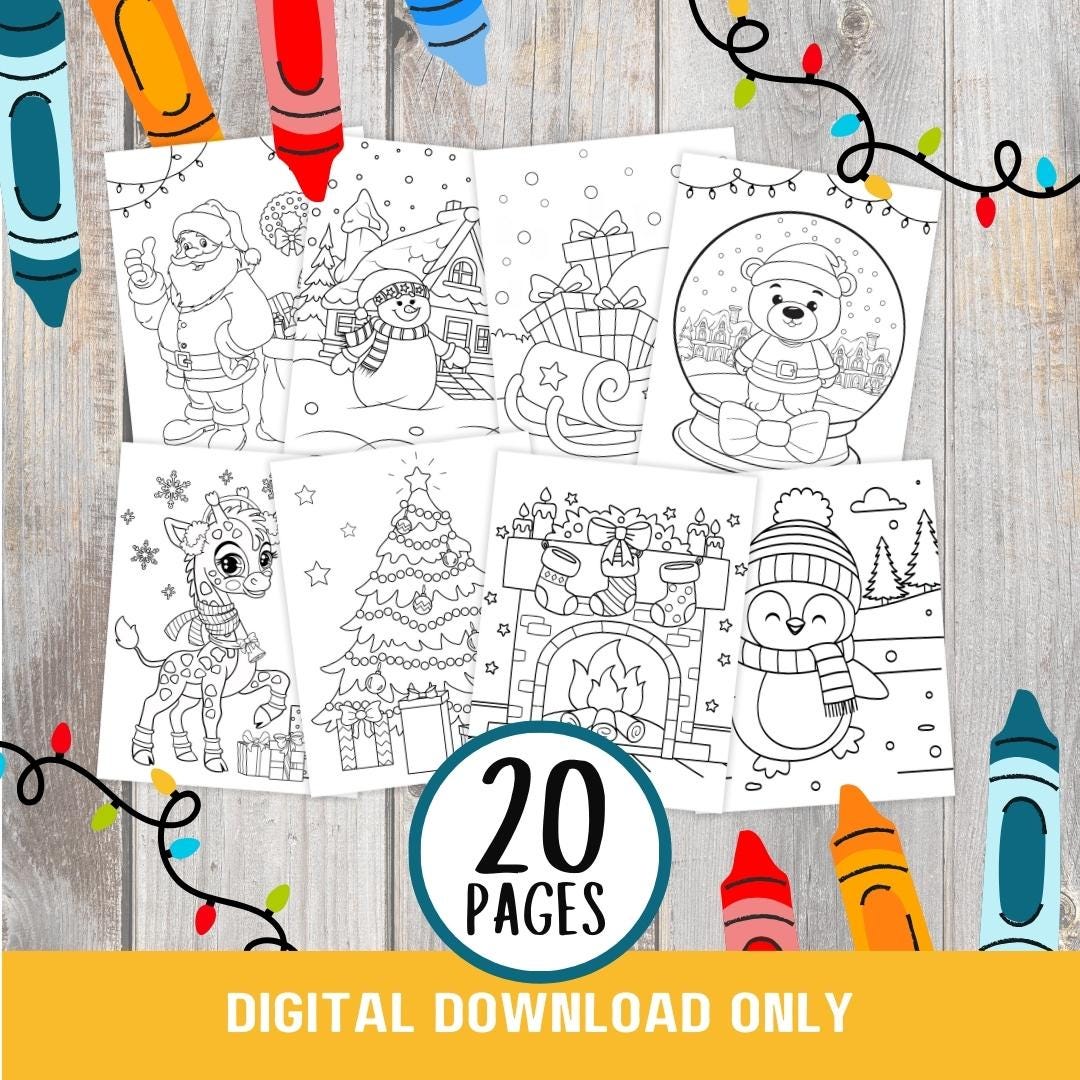 Christmas Coloring Pages Collection | Printable Holiday Activities for ...