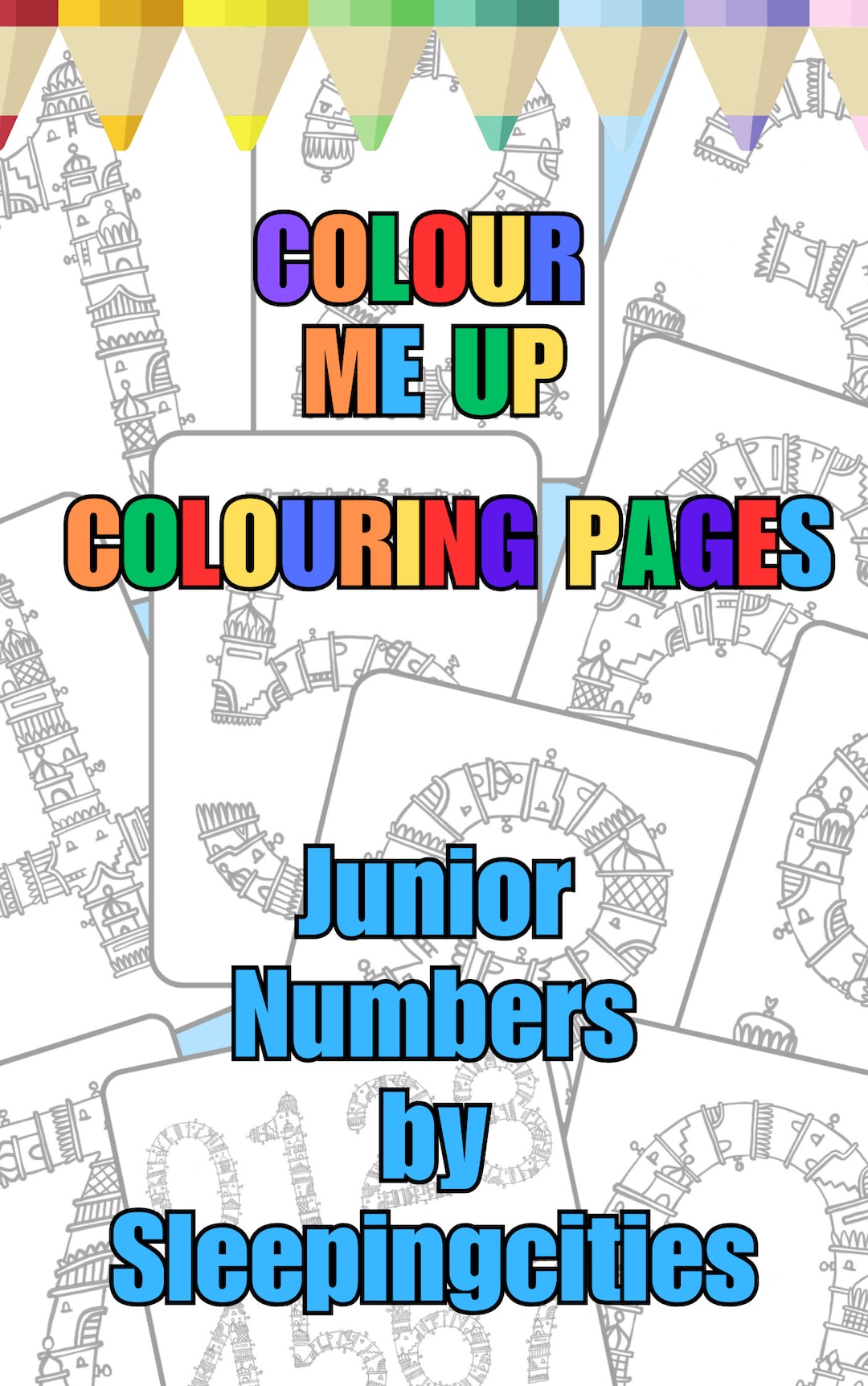 Colour Me up Colouring Pages Junior Numbers Digital Edition - Etsy