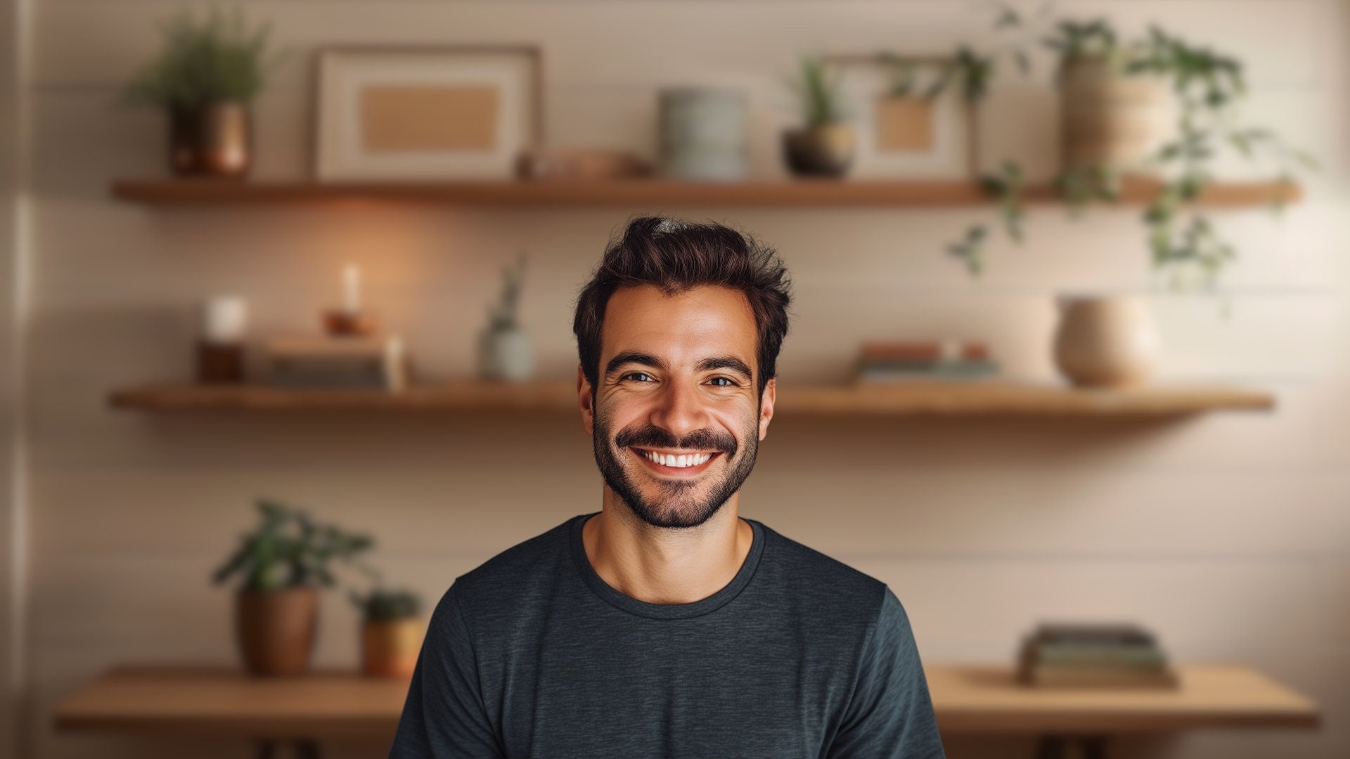 Virtual Bookshelf Background for Zoom Meetings, Home Office Background ...