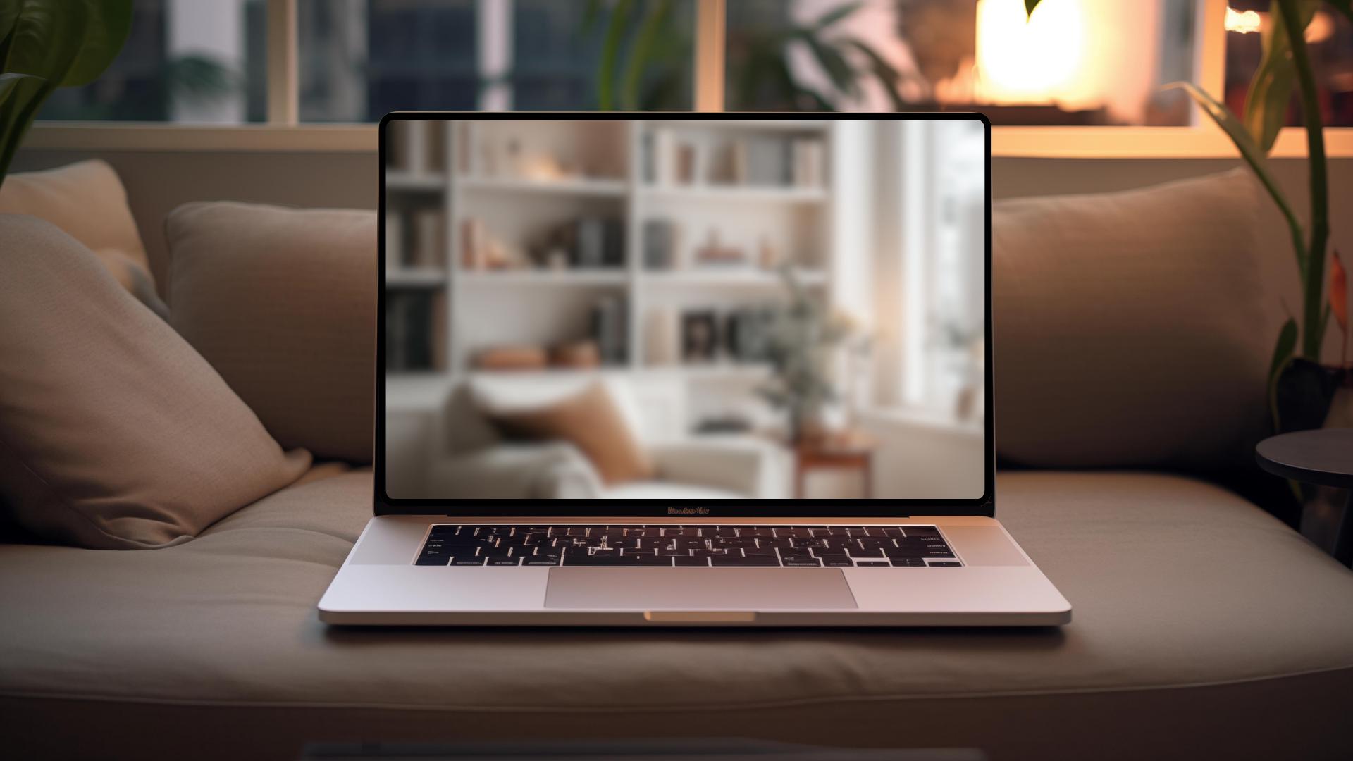 Zoom Background Window, Living Room Virtual Home Office for Teams ...