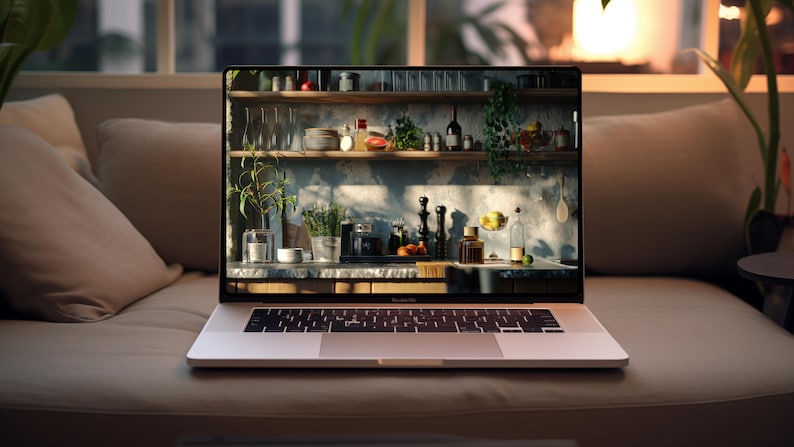 Virtual Background, Zoom Background, Kitchen Background for Zoom, MS ...