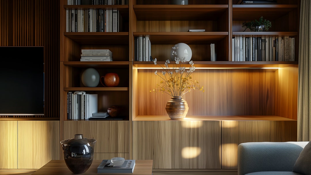 Realistic Home Living Zoom Background Virtual Office for Meetings, Cozy ...