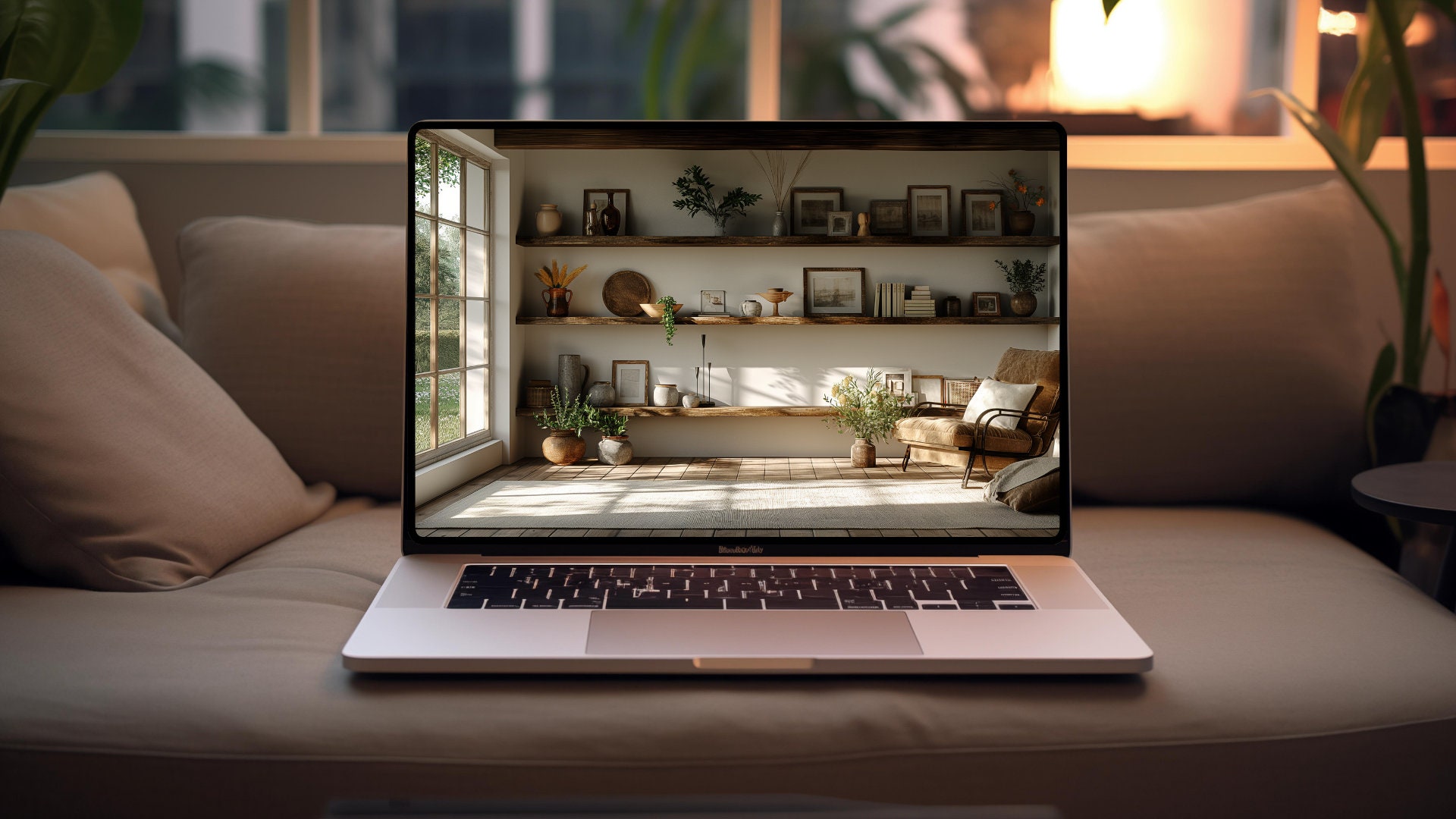 Virtual Living Room Zoom Background | Zoom Background Home Office ...