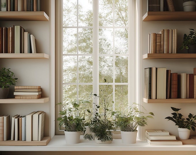 Zoom Background, Bright Blurry Window, Work From Home MS Teams Digital ...