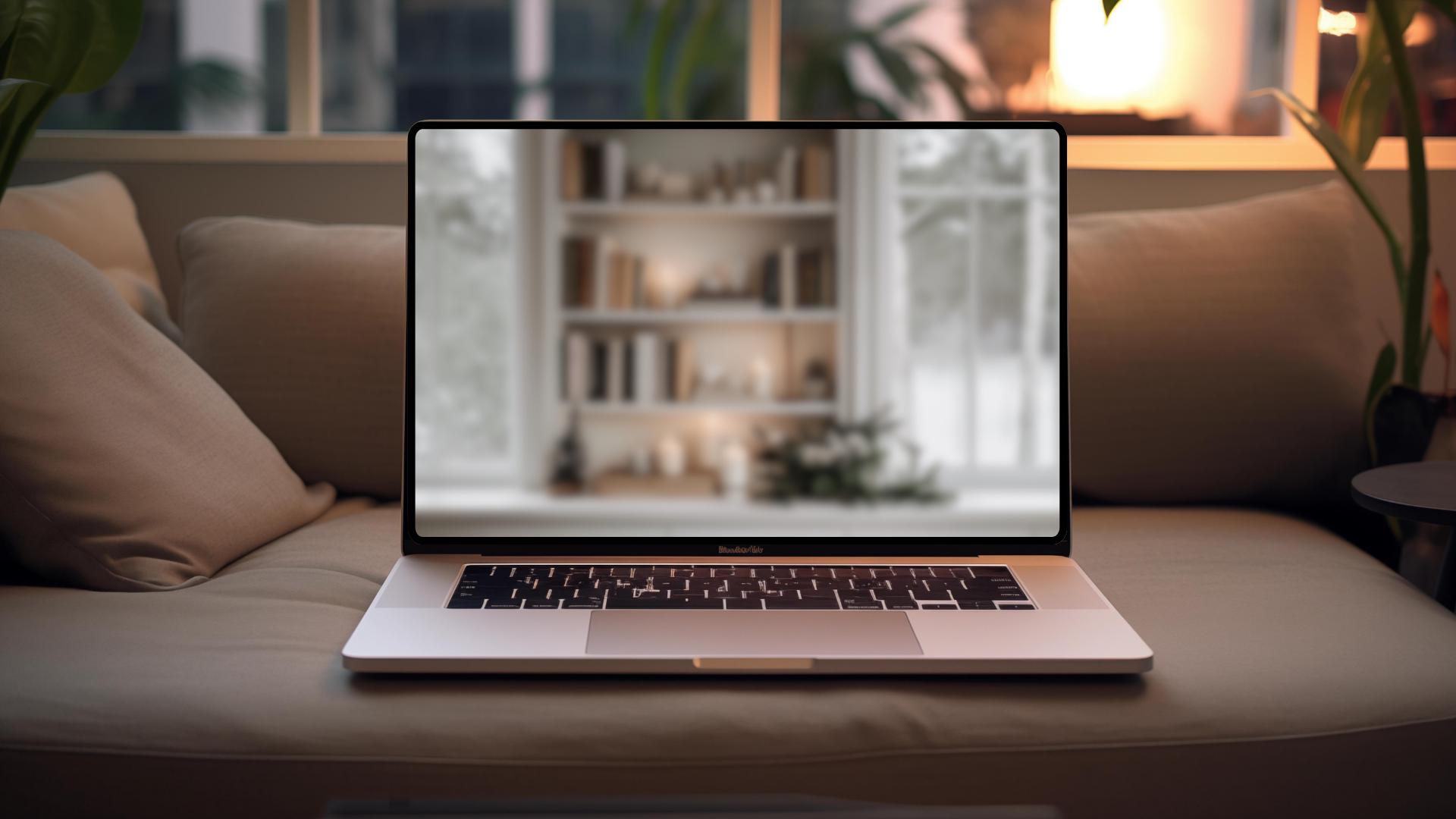 Winter Theme Virtual Bookshelf Background Zoom Meeting, Christmas ...