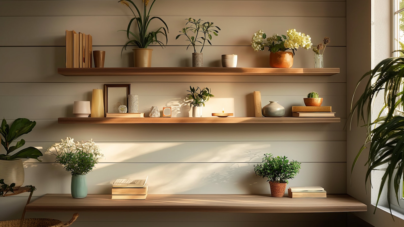 Zoom Background Bookshelf, Minimalist Bookcase for MS Teams Meetings ...