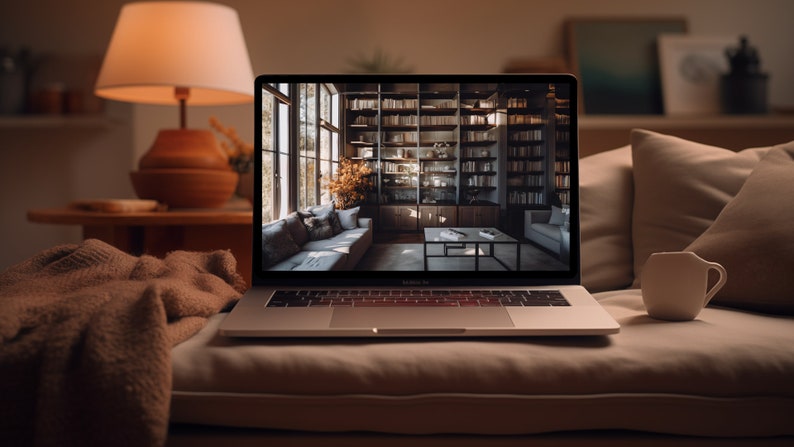 Cool Virtual Background for Zoom Meetings, Living Room Background in 16 ...