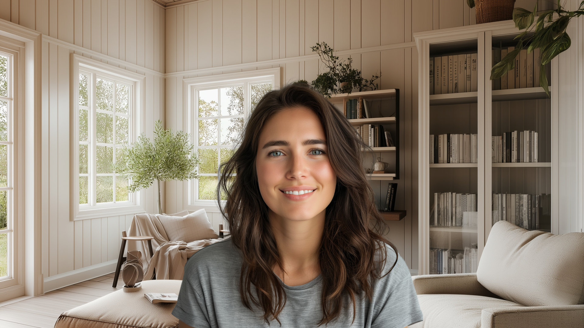 Spring Farmhouse Zoom Background for Virtual Meetings, Zoom ...