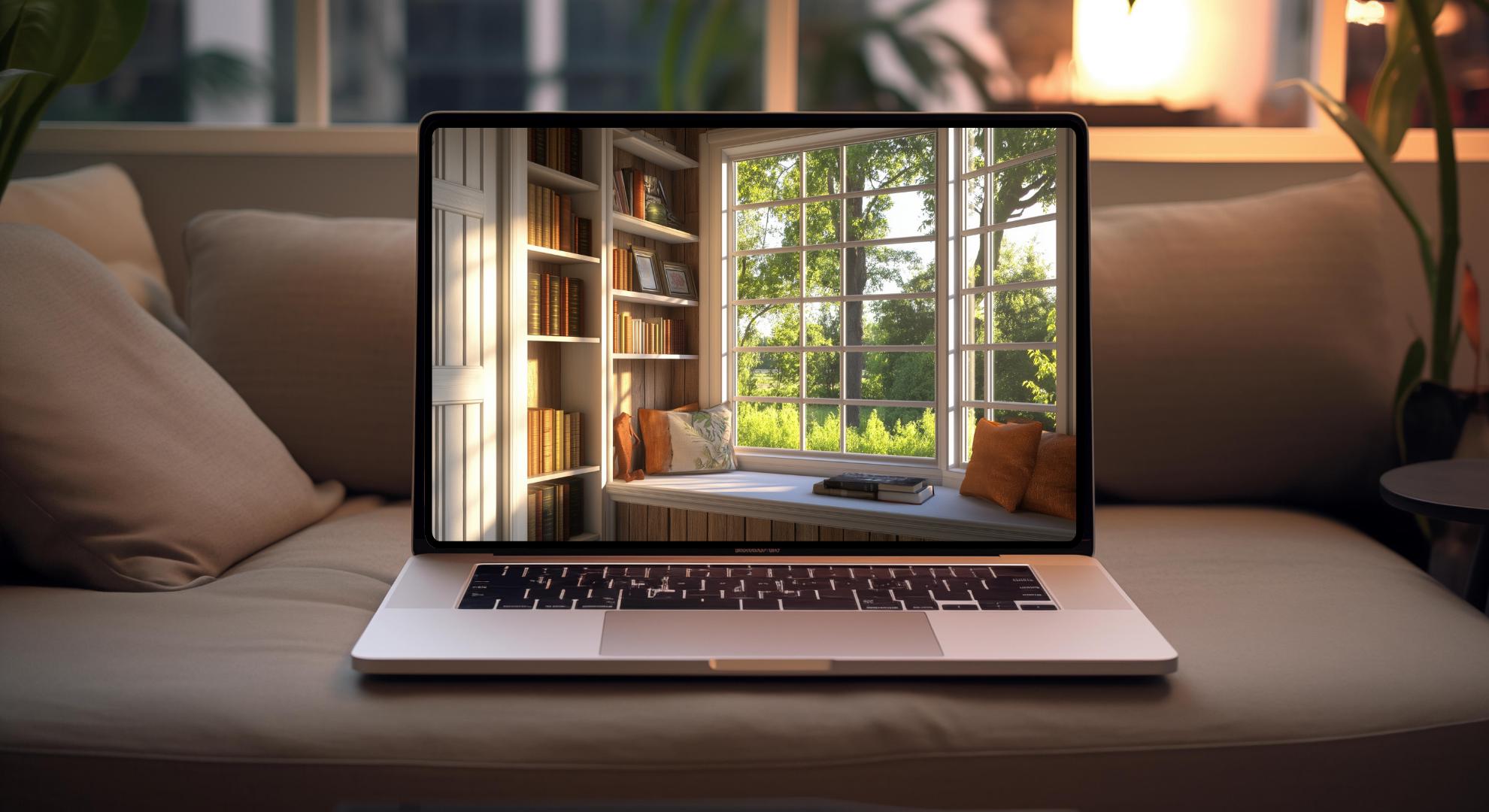 Cozy Country Living Zoom Background: Natural Light Virtual Backdrop ...