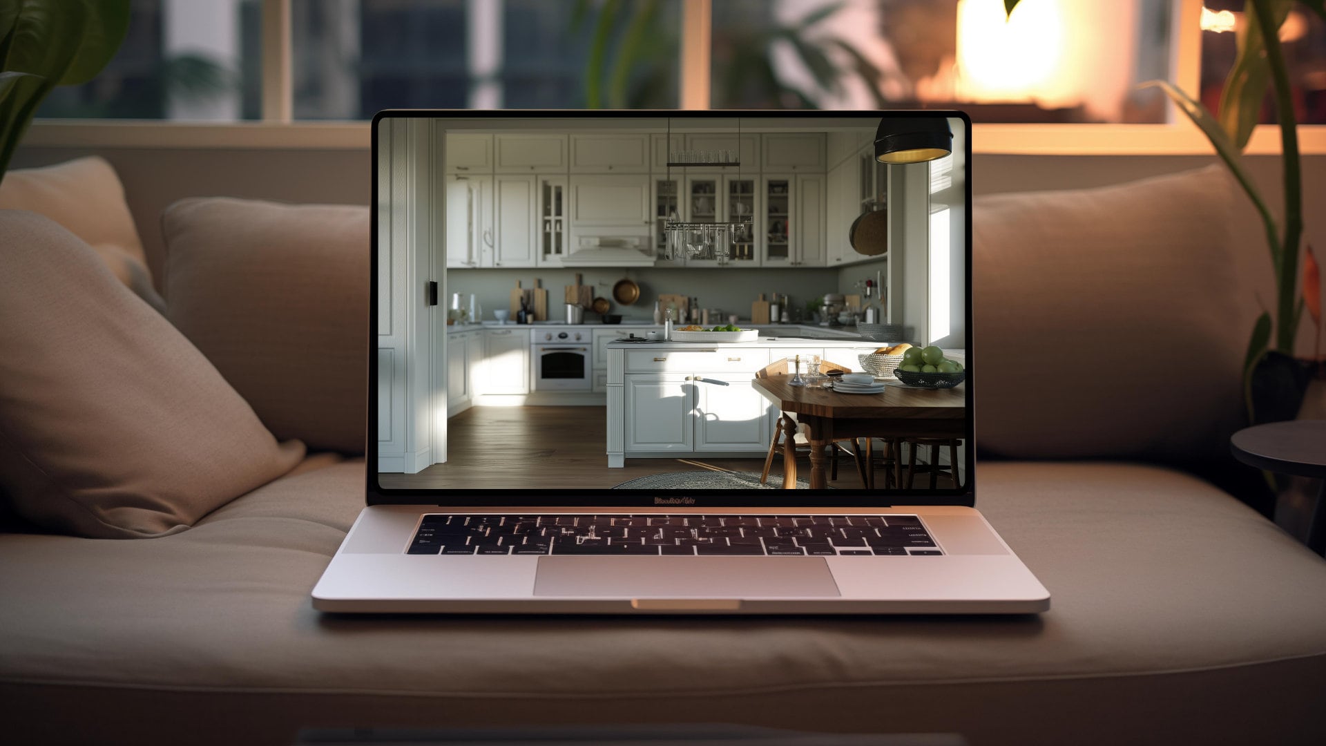 Realistic Home Zoom Background Virtual Office for Meetings, Cozy Cabin ...