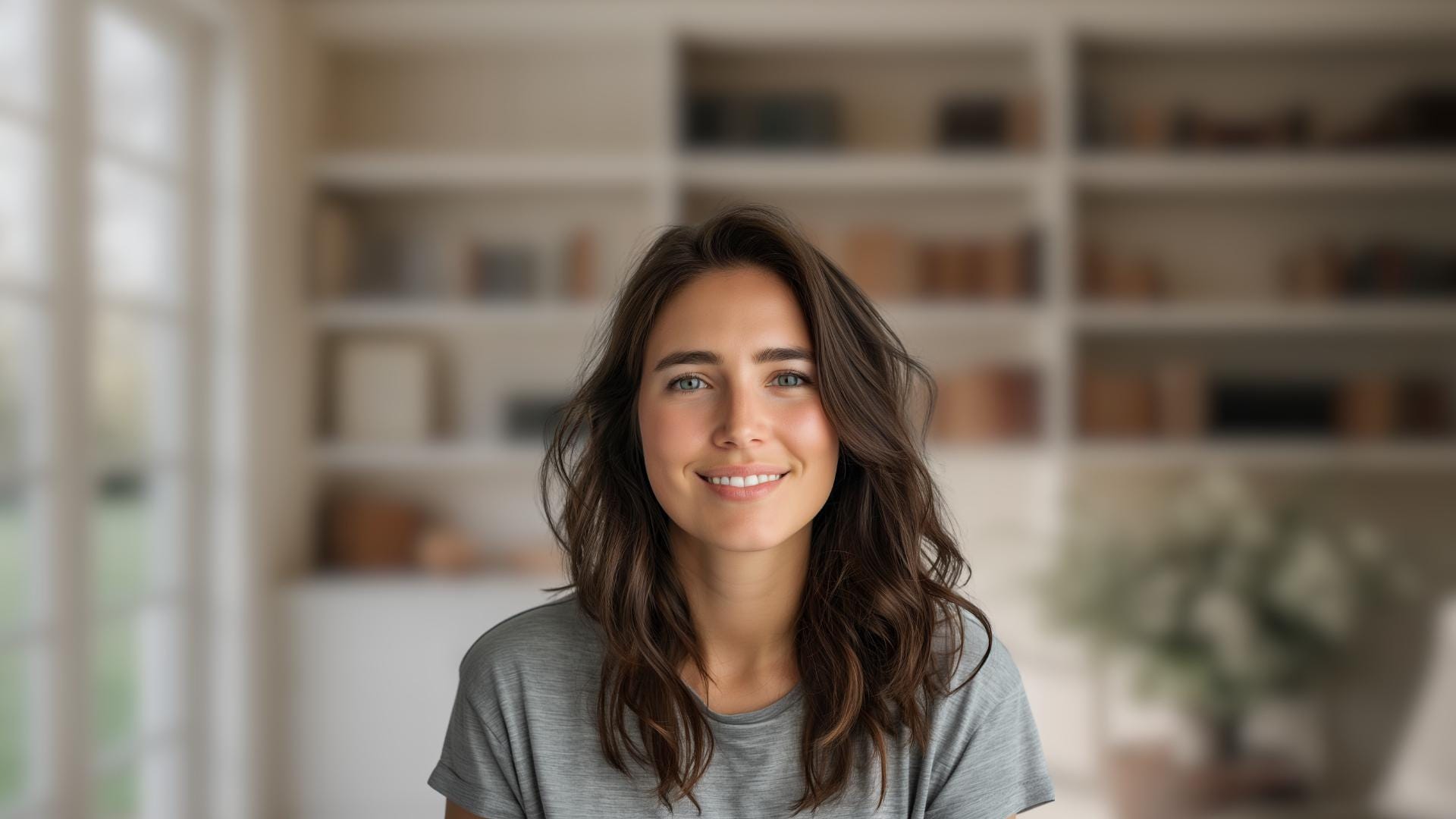 Modern Shelving and Natural Light Window Popular Professional ...