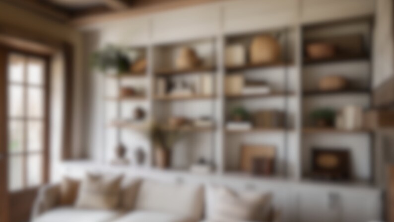 Neutral Autumn Bookshelf Virtual Background for Zoom Meetings, Fall ...