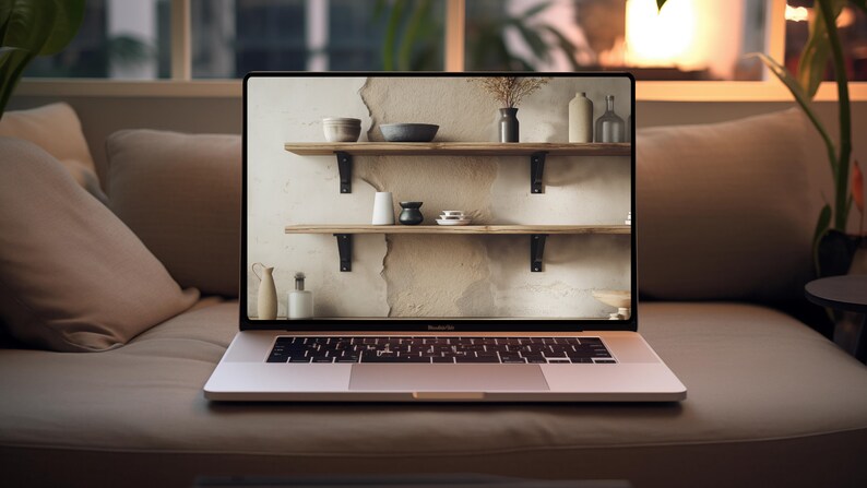Virtual Shelf Zoom Background | Zoom Background Home Office | Home ...