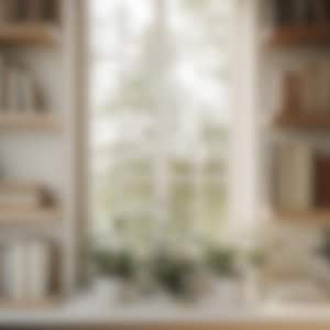 Zoom Background Bookshelf and Window, Living Room Virtual Home Office ...