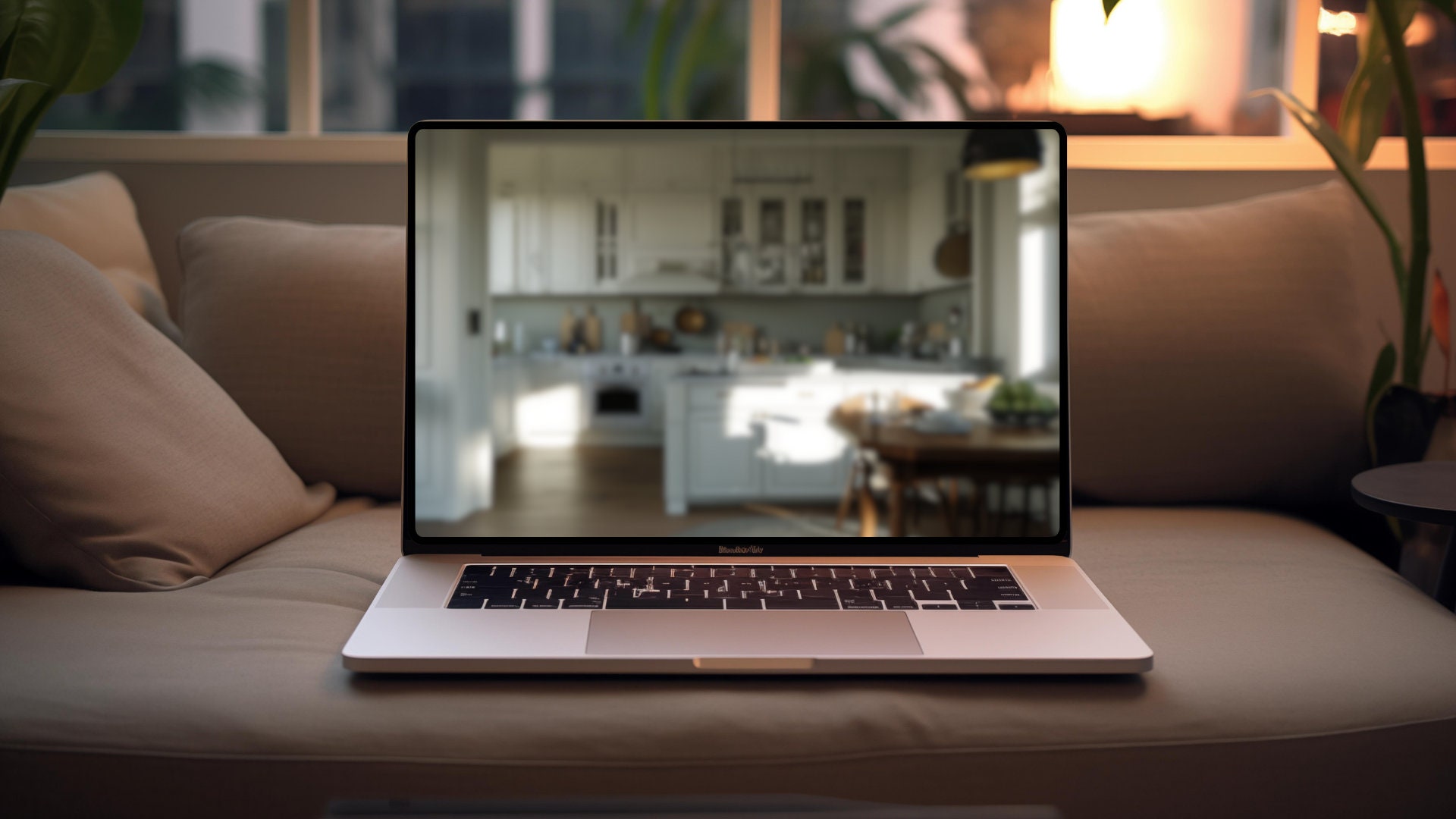 Realistic Home Zoom Background Virtual Office for Meetings, Cozy Cabin ...