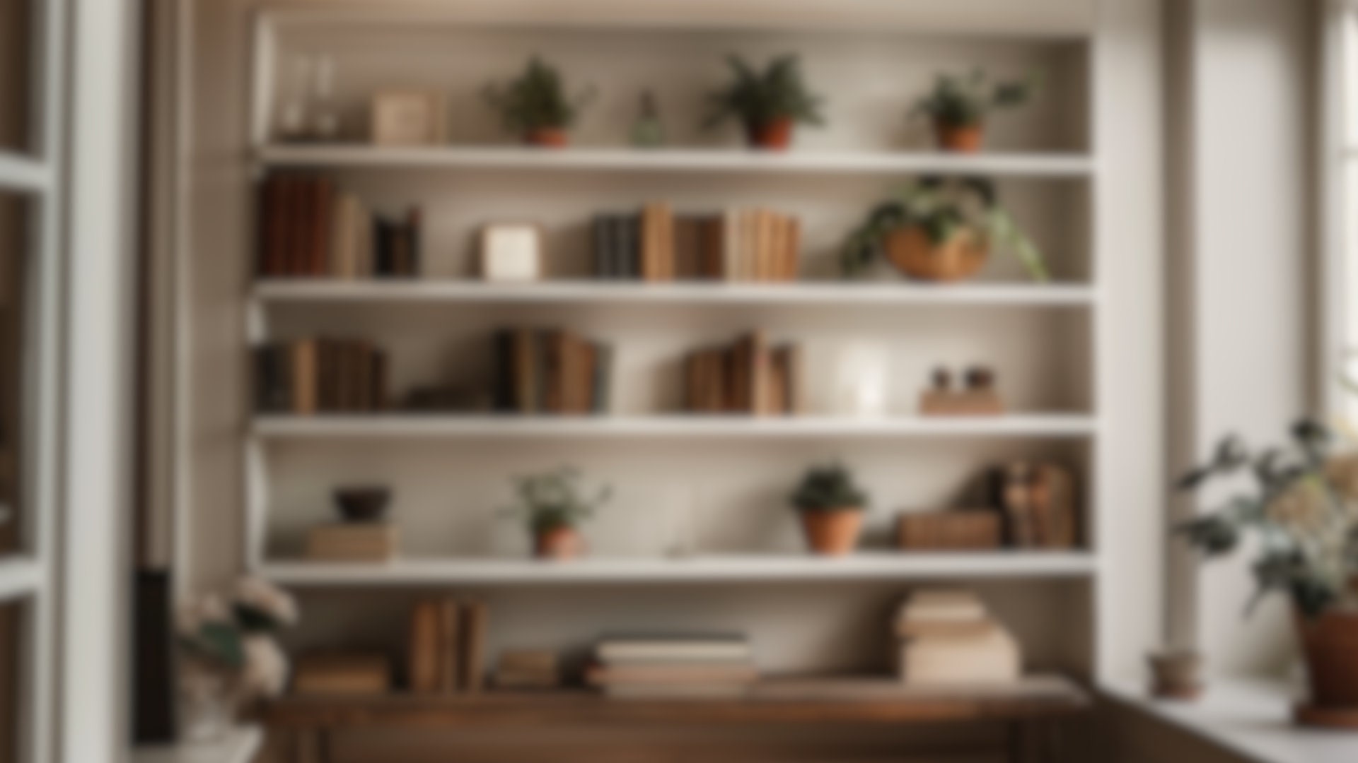 Clean Wall Bookshelf Zoom Background | Virtual Background for Zoom ...