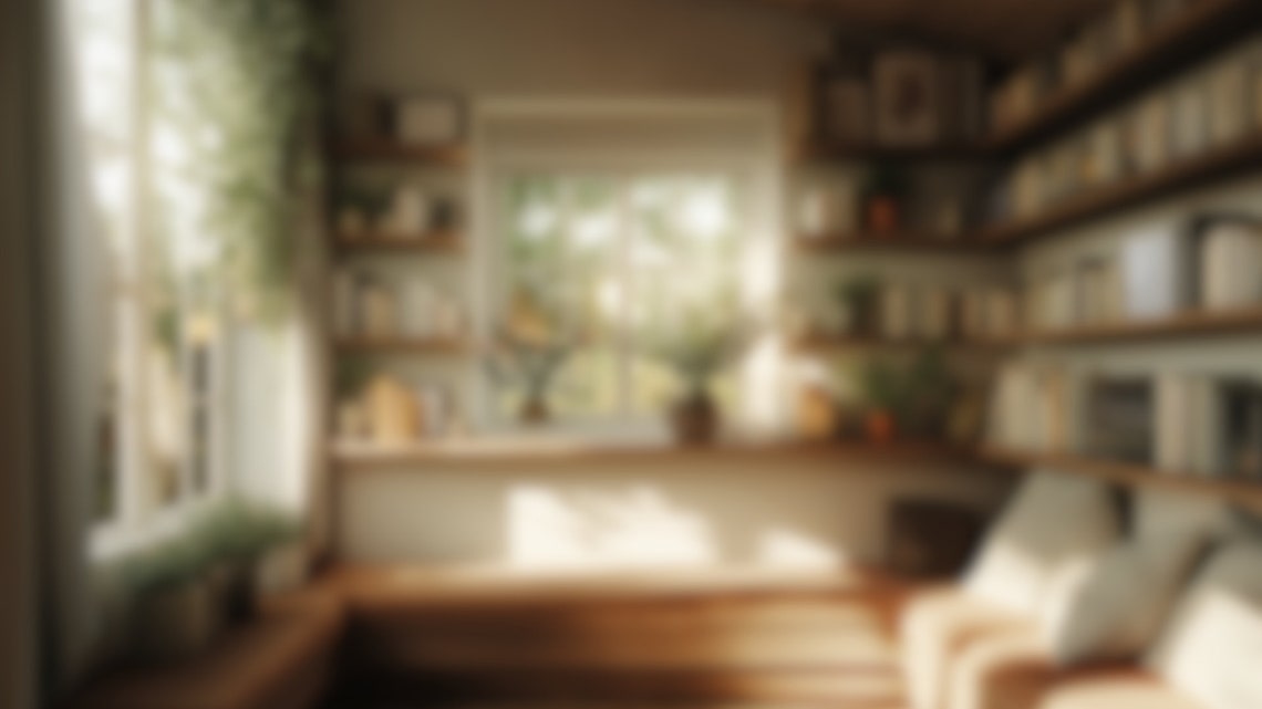 Realistic Spring Living Zoom Background Virtual Office for Meetings ...