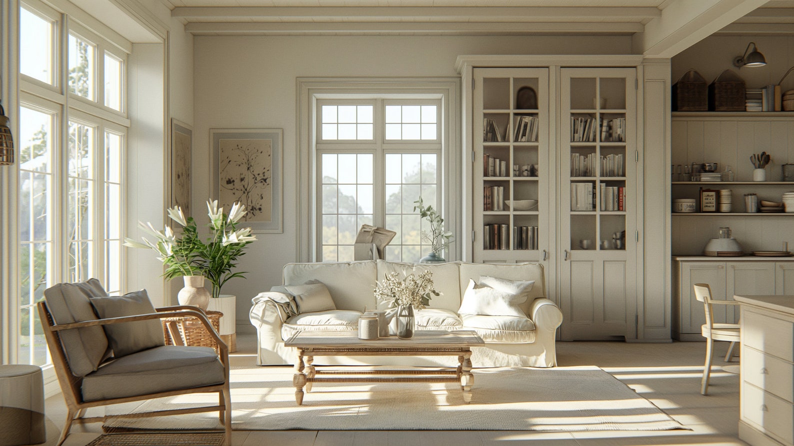 Zoom Background Spring Background, Natural Living Room, Virtual Home ...