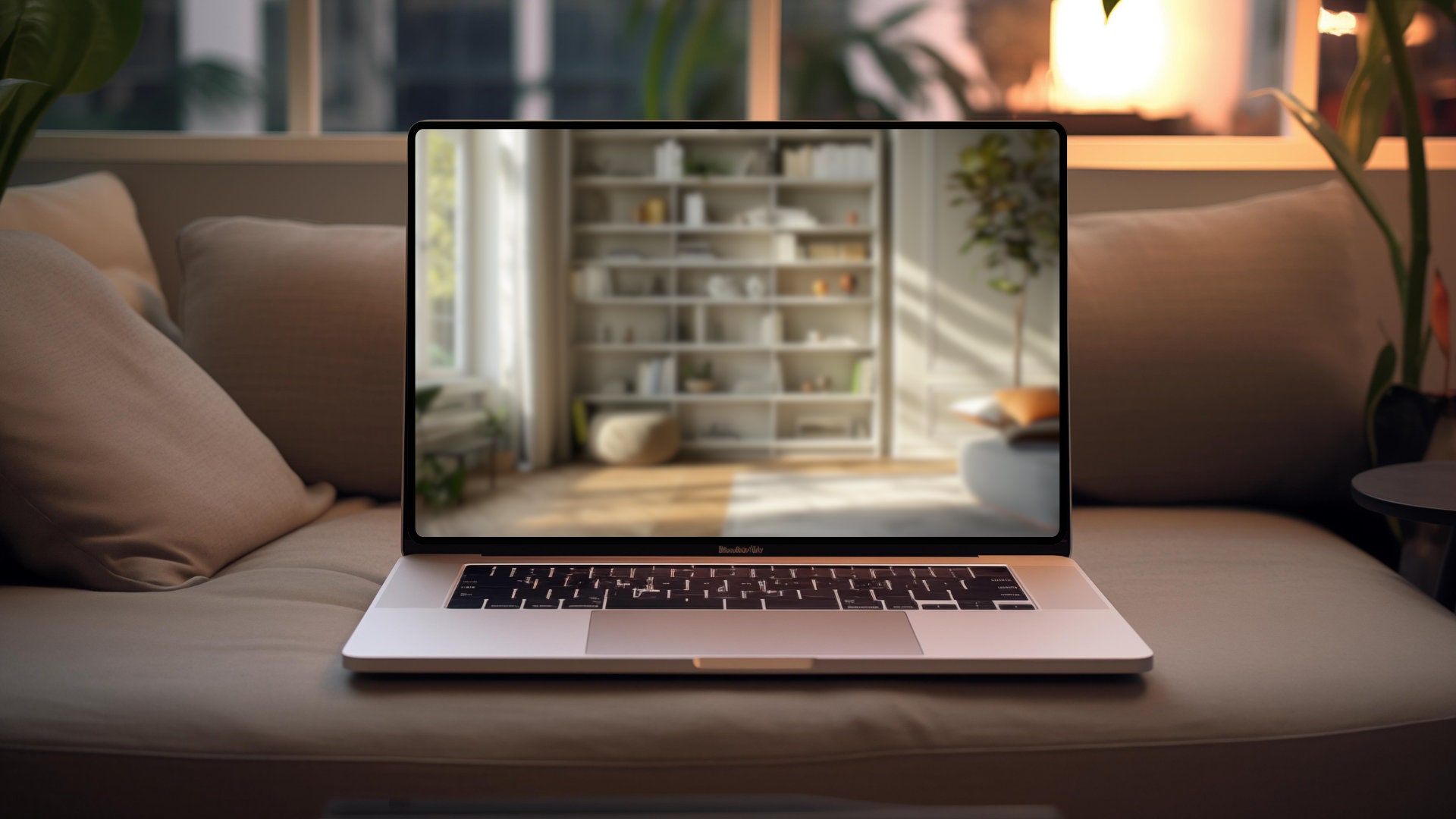 Virtual Living Room Zoom Background | Zoom Background Home Office ...