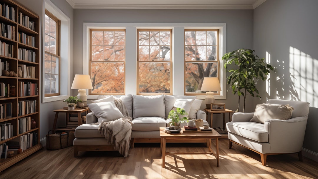 Zoom Background Living Room, Microsoft Teams, Skype Backdrop, 16:9 ...