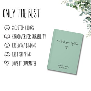 Personalized Couple Notebook, Custom Paper Anniversary Gift, Our First ...