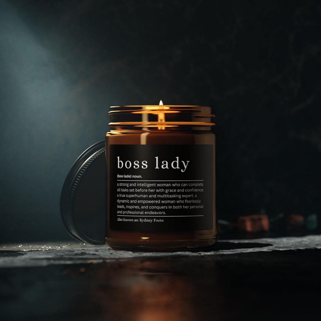 Personalized Boss Lady Candle, Custom Funny New Business Owner Gift for ...