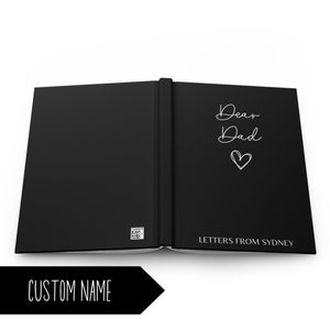 Letters to Dad Journal Notebook Gift for Father, Personalized Dear Dad ...