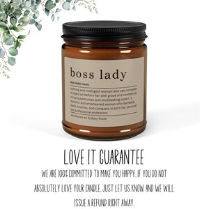 Personalized Boss Lady Candle, Custom Funny New Business Owner Gift for ...