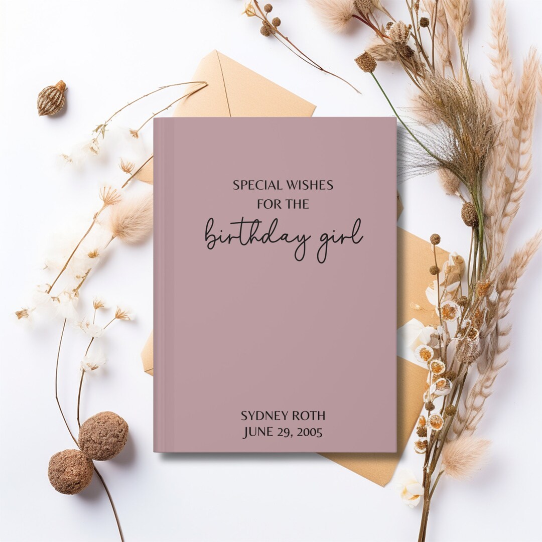 Personalized Birthday Party Journal Notebook Gift, Birthday Gift for ...