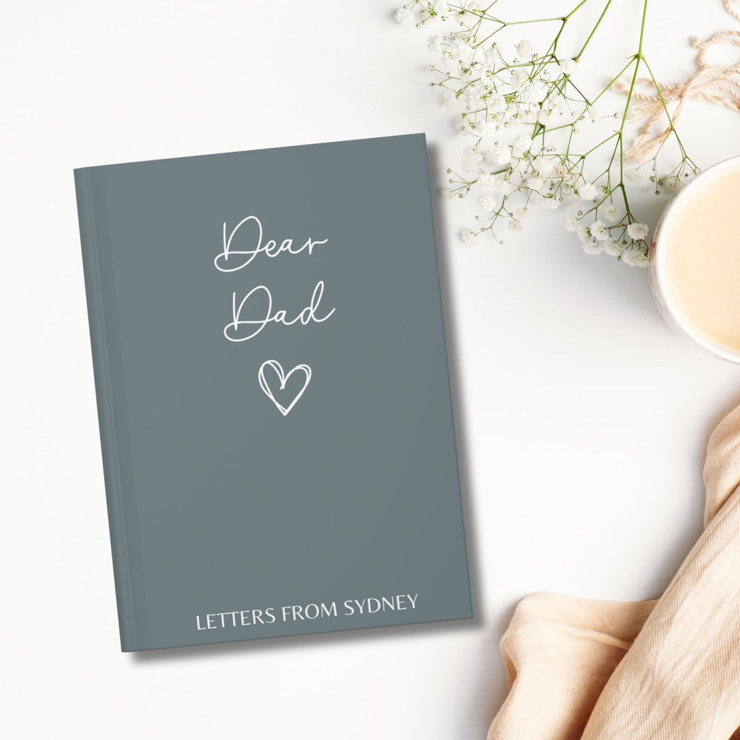 Letters to Dad Journal Notebook Gift for Father, Personalized Dear Dad ...