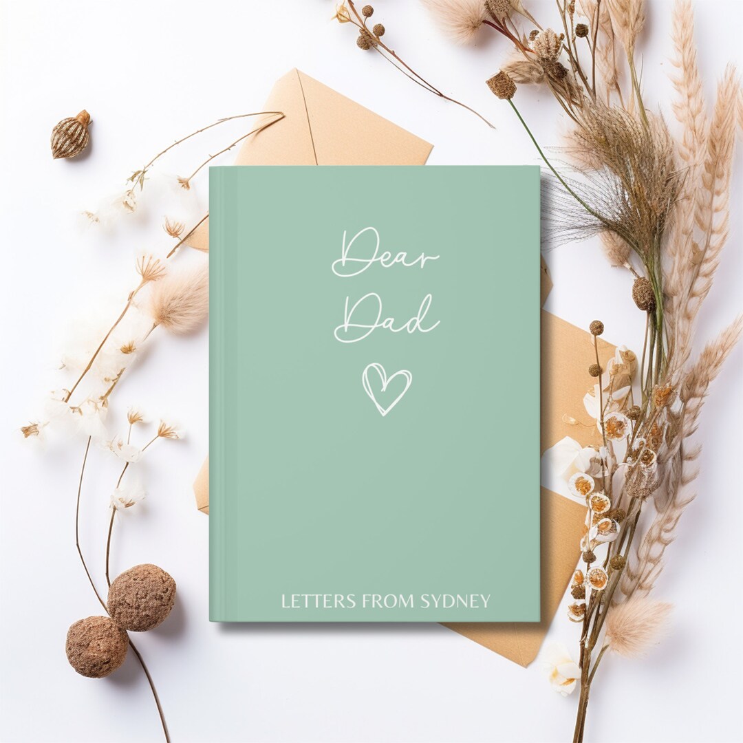 Letters to Dad Journal Notebook Gift for Father, Personalized Dear Dad ...