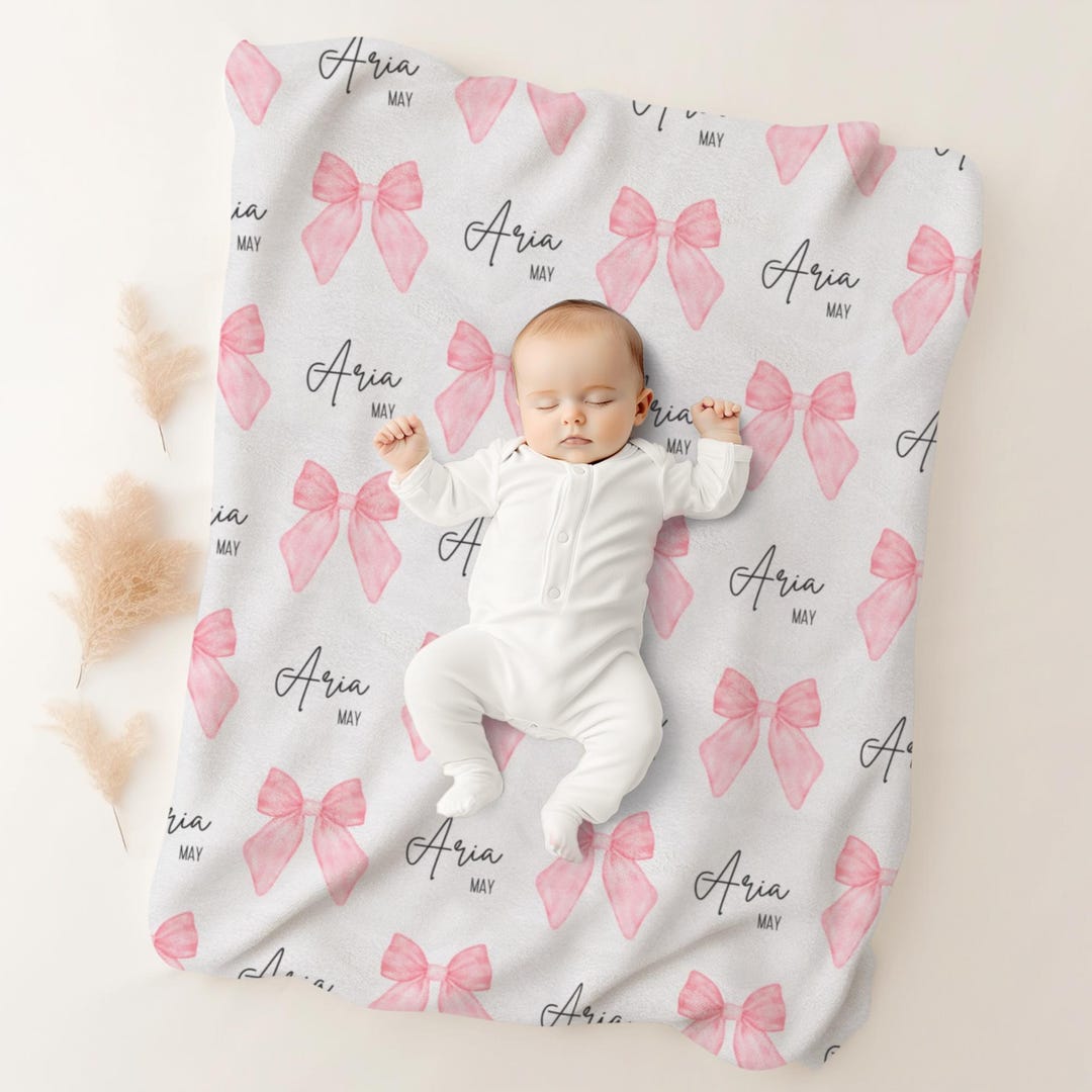 Personalized Baby Blanket, Custom Baby Name Blanket, Customized Baby ...