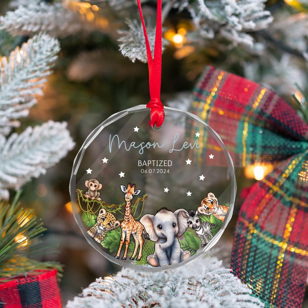 Personalized Baptism Ornament Gift, Christening Keepsake Gift, Gift for ...