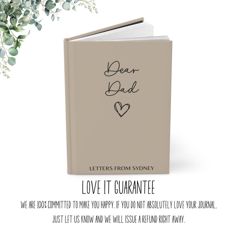 Letters to Dad Journal Notebook Gift for Father, Personalized Dear Dad ...