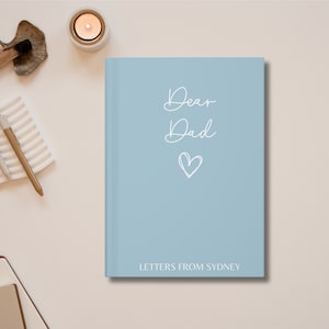 Letters to Dad Journal Notebook Gift for Father, Personalized Dear Dad ...