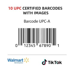 10 UPC Codes Barcode With Barcode Images for Your Ecommerce Marketplace ...