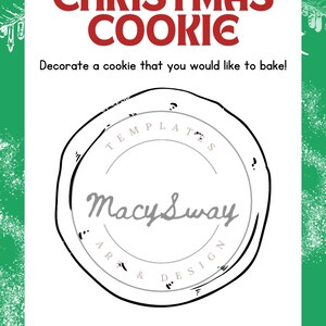 Holiday Cookie Decorating Activity for Toddlers - Christmas Printable ...